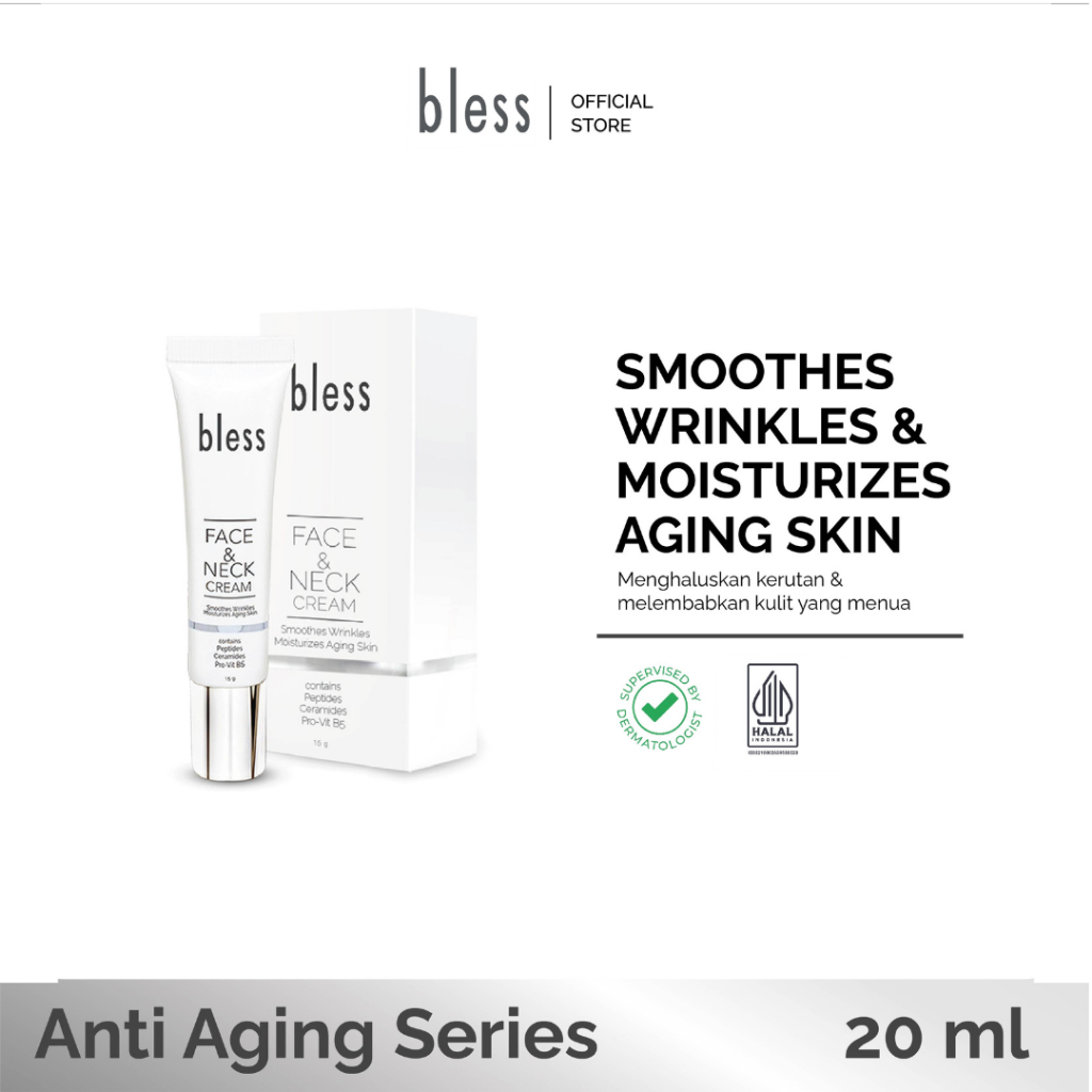 Jual Bless Face & Neck Cream 15gr | Krim Anti-Aging Wajah & Leher ...