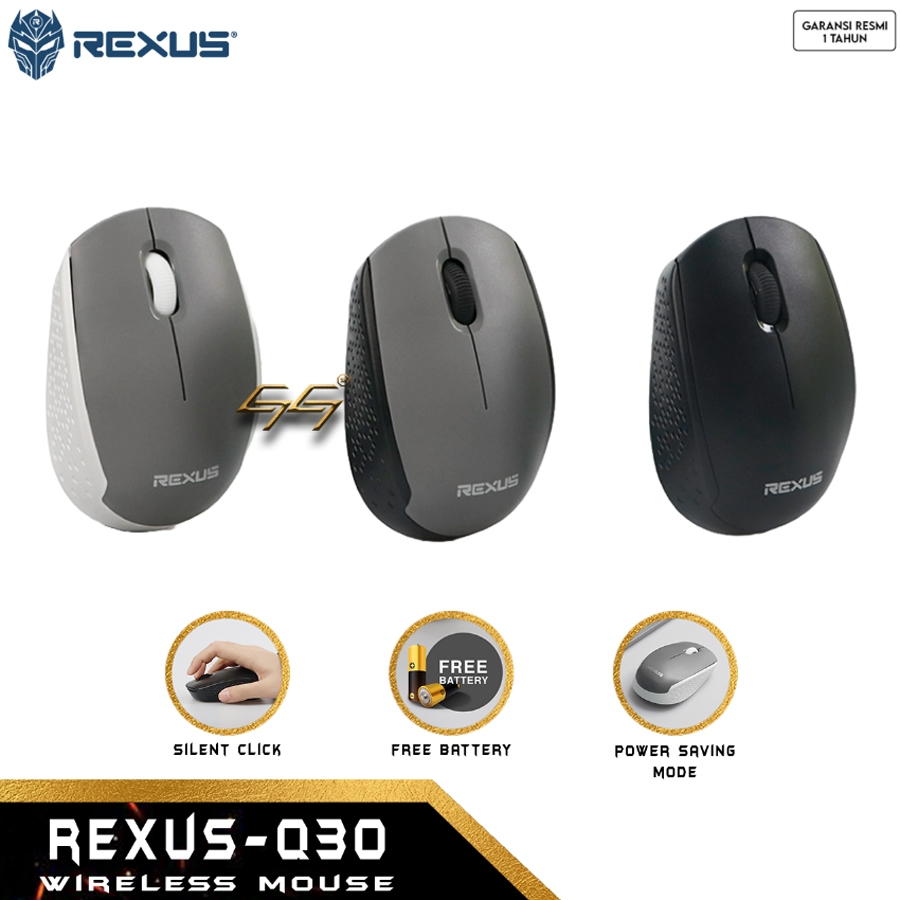 Jual REXUS Q30 Q-30 Q 30 Mouse Wireless Office Silent Click | Shopee ...