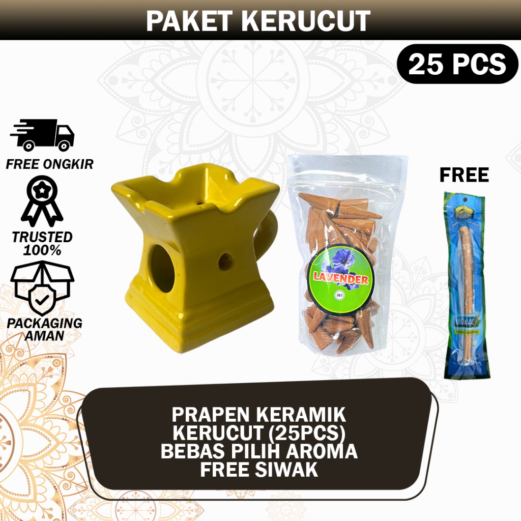 Jual 1 Set Bukhur Lengkap Dupa Kerucut + Keramik Bukhur Bakhour Aroma ...