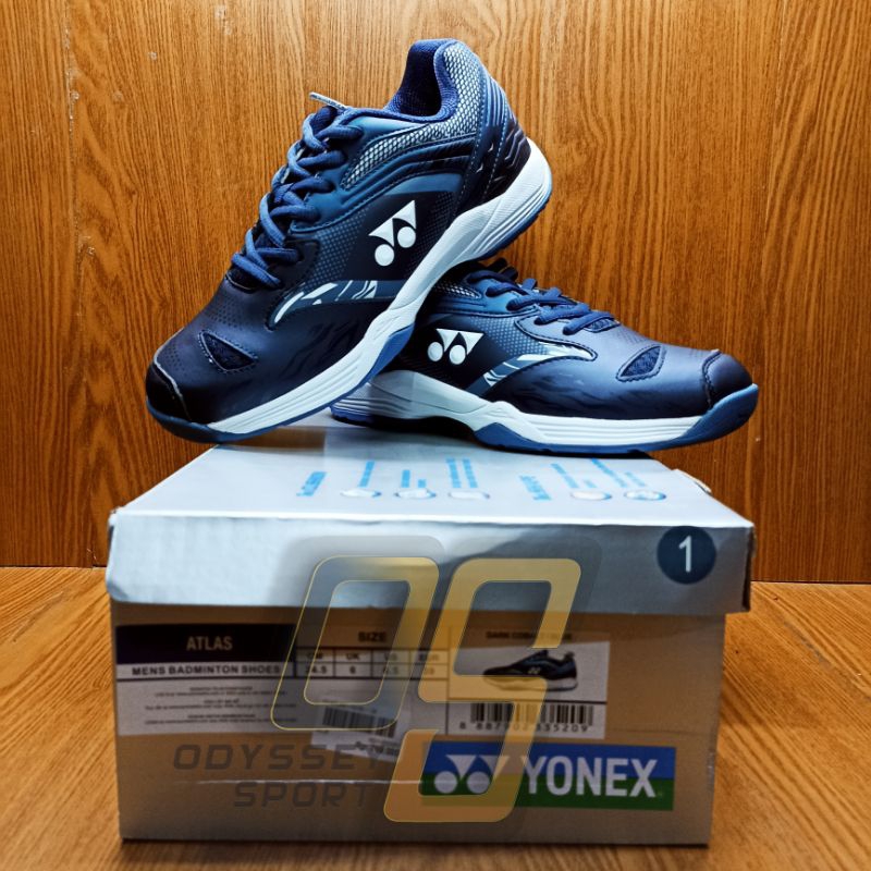 Jual Sepatu Badminton Yonex Atlas (Navy/Silver) 100% ORIGINAL ...