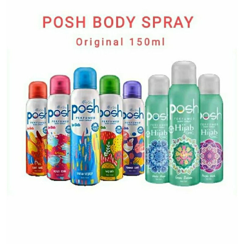 Jual POSH Woman Body Spray Bottle 150 ml | Shopee Indonesia