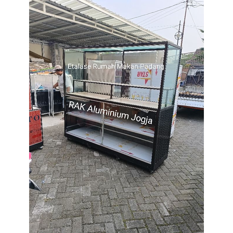 Jual Etalase Warung Makan Padang ukuran 2 meter Pre Order | Shopee ...