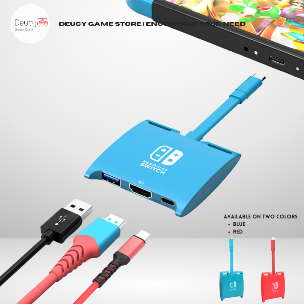 Jual Nintendo Switch Docking Cable HDMI USB C HDTV Multifunction ...