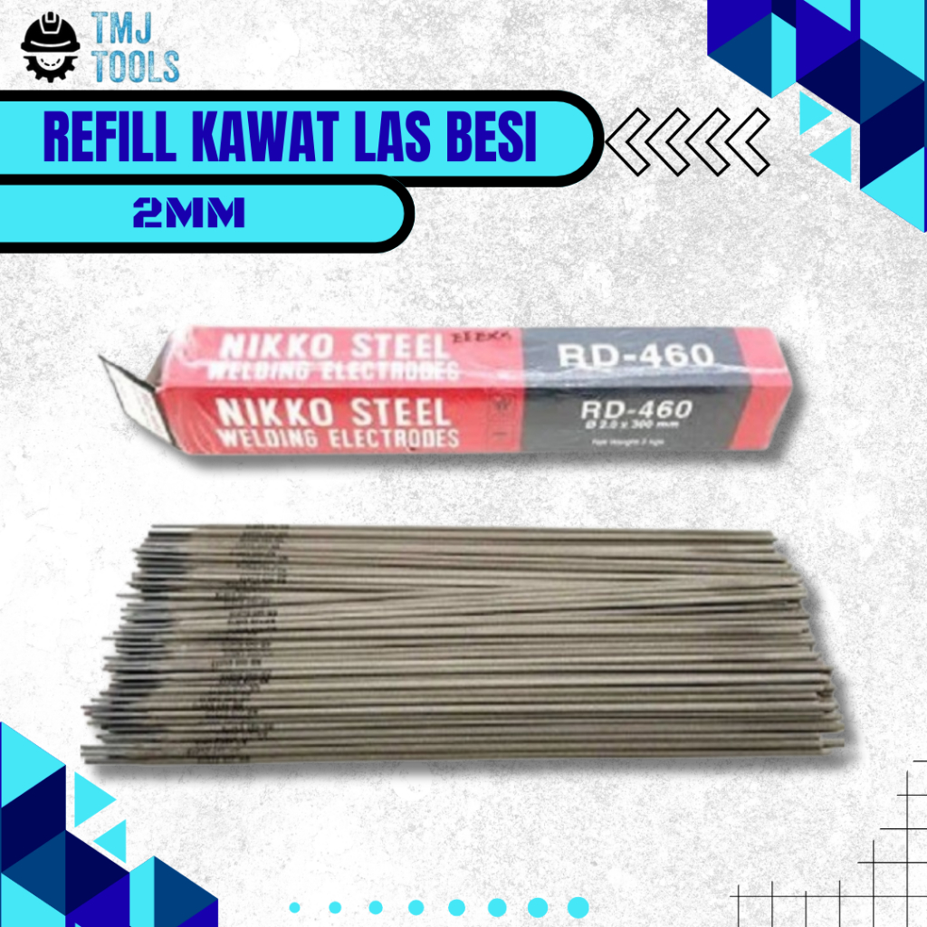 Jual Nikko Steel Refill Kawat Las Besi 2mm Welding Electrodes Isi Ulang ...