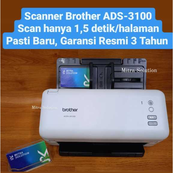 Jual Scanner Brother ADS 3100 Alat Pindai ADS-3100 ADS3100 Baru ...
