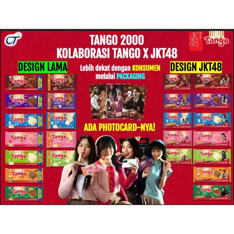 Jual Wafer Tanggo X JKT48 // 1 karton isi 6 ban // 1 banded isi 14 pcs ...