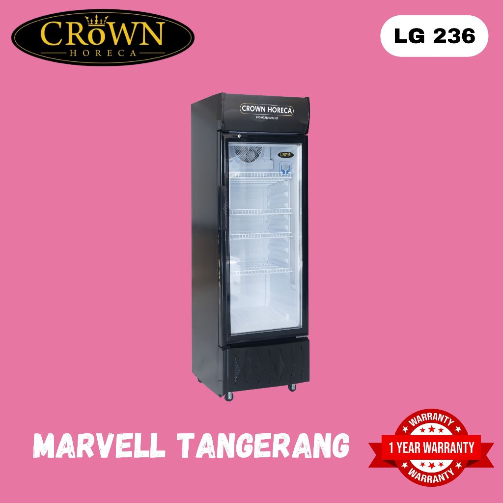 Jual CROWN LG 236 Showcase Chiller / Kulkas Pendingin Minuman 1 Pintu | Shopee Indonesia