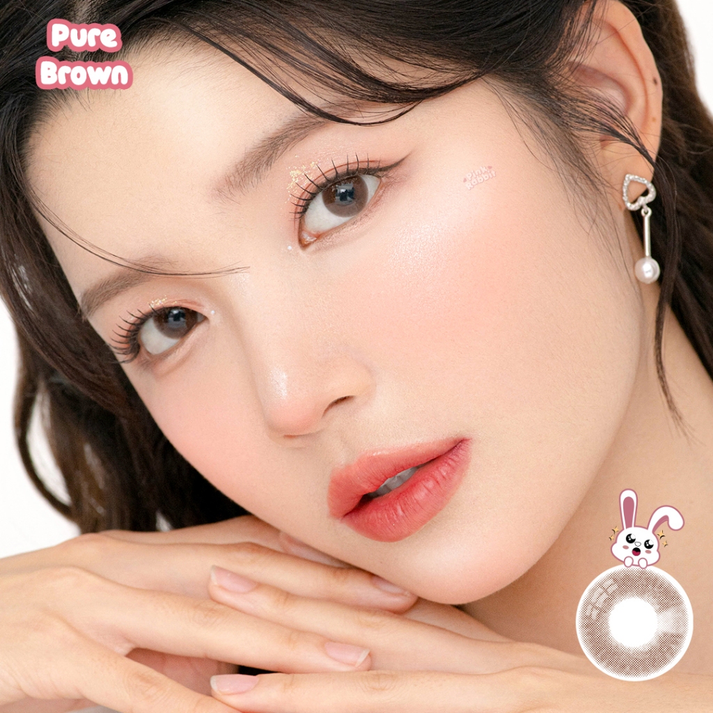 Jual PINK RABBIT Softlens Pure Brown - Normal, Minus 0.5 S/D 10.00 ...