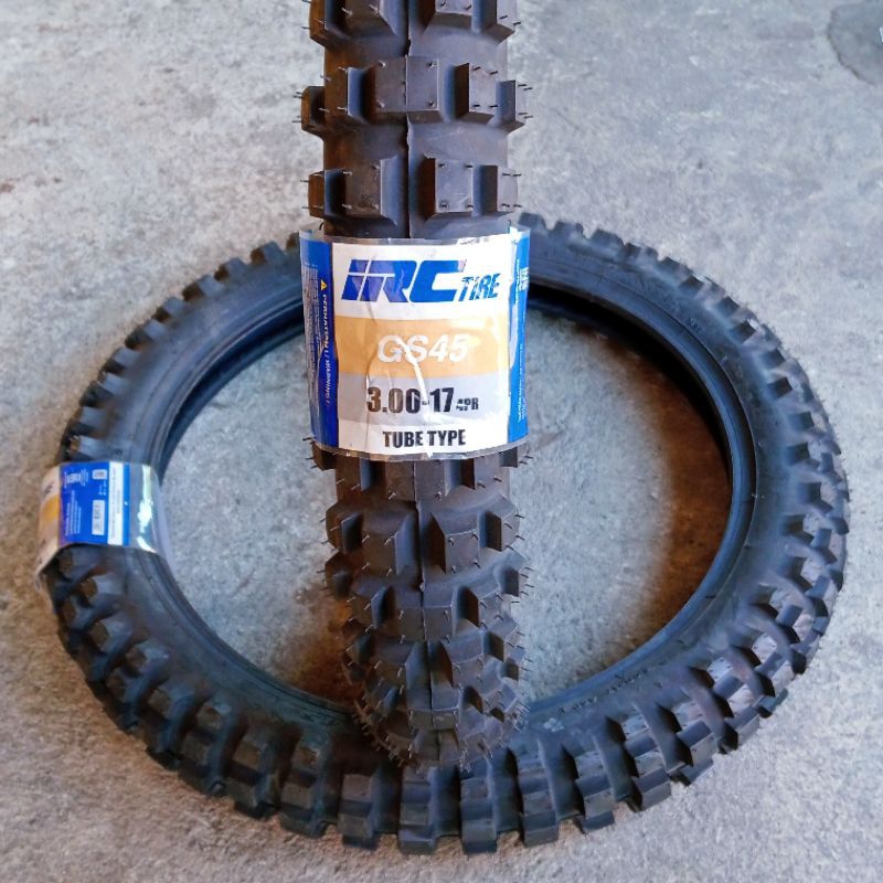 Jual BAN LUAR MOTOR TRIAL CROSS BESAR GS45 IRC 300-17 300 RING 17 ...