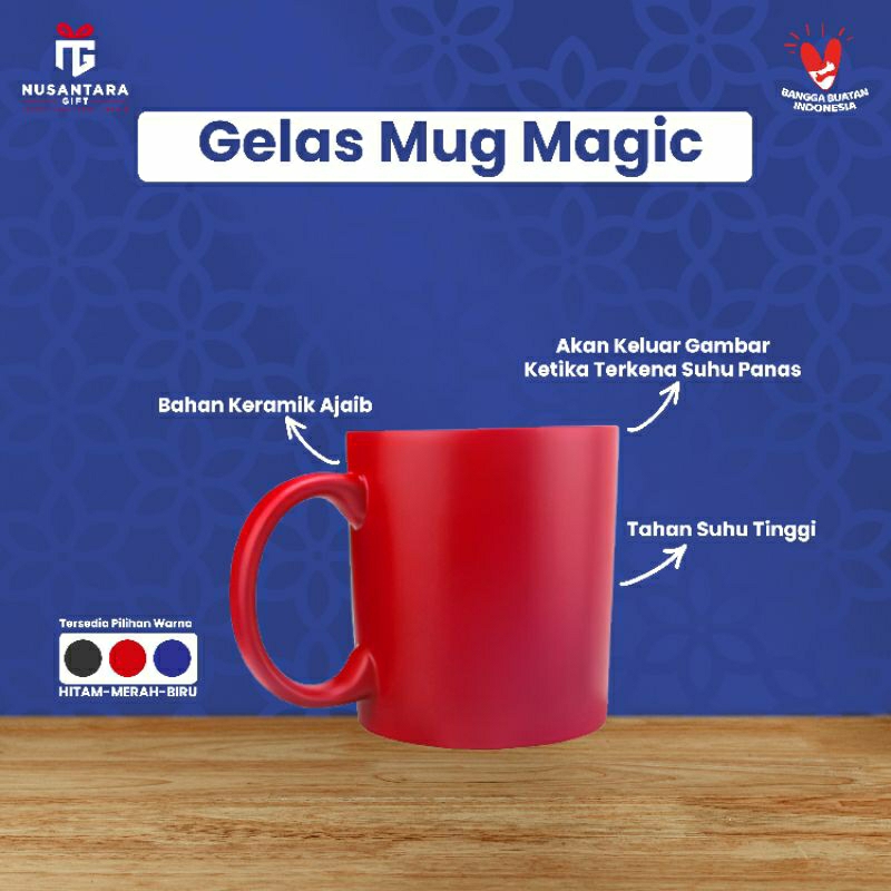 Jual Gelas Mug Magic Bisa Custom Nama dan Logo Perusahaan Untuk ...