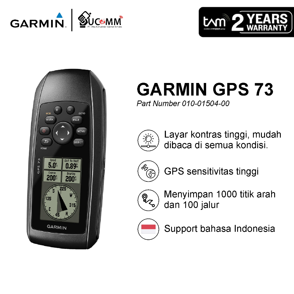 Jual Garmin GPS 73 GPS73 Penanda Lokasi GPS Handheld Original Garansi ...