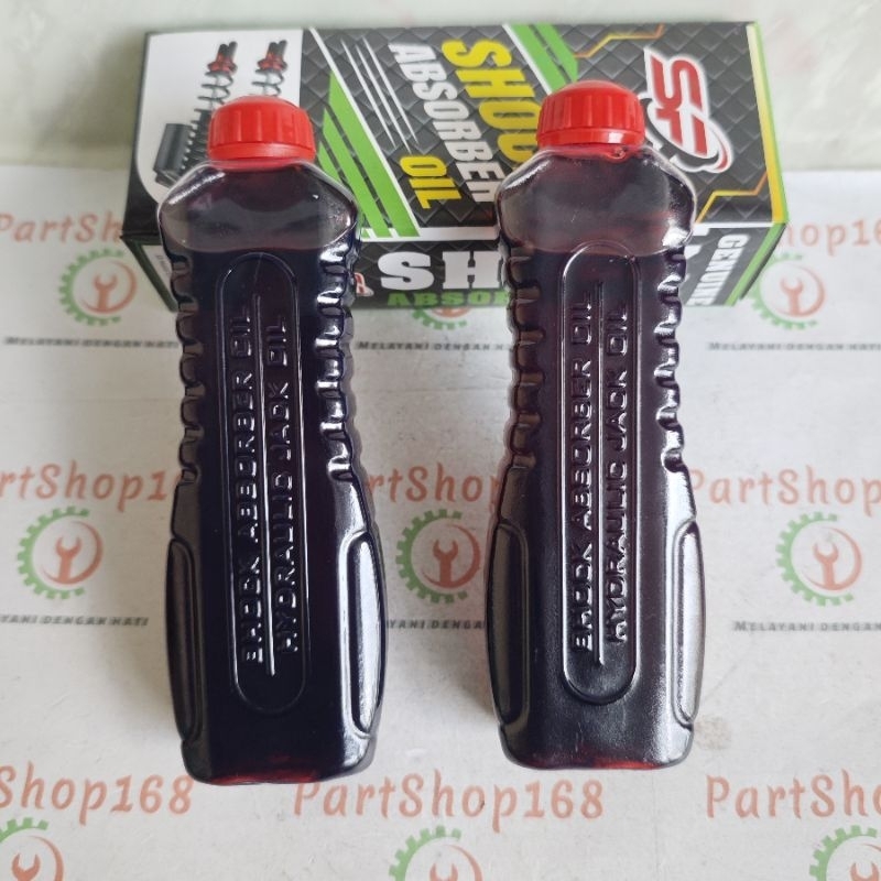 Jual Oli Shock Oli shok DEPAN MOTOR Per 1 Set Isi 2 Botol 200ml ...