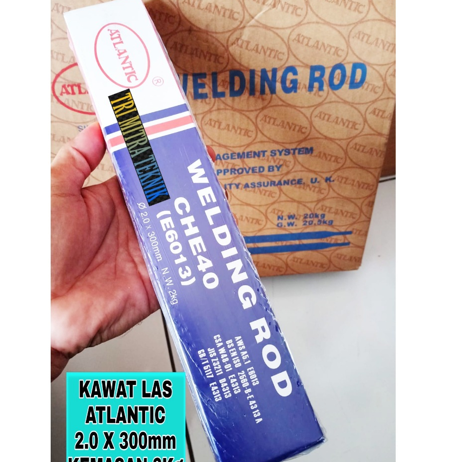 Jual (FORMULA BARU) KAWAT LAS ATLANTIC WELDING ROD CHE40 AWS 6013 ...