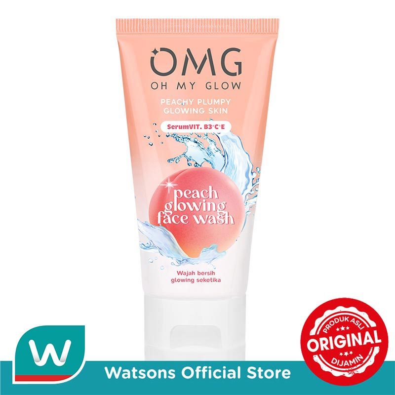 Jual OH MY GLOW Peach Glowing Face Wash 50 g | Shopee Indonesia
