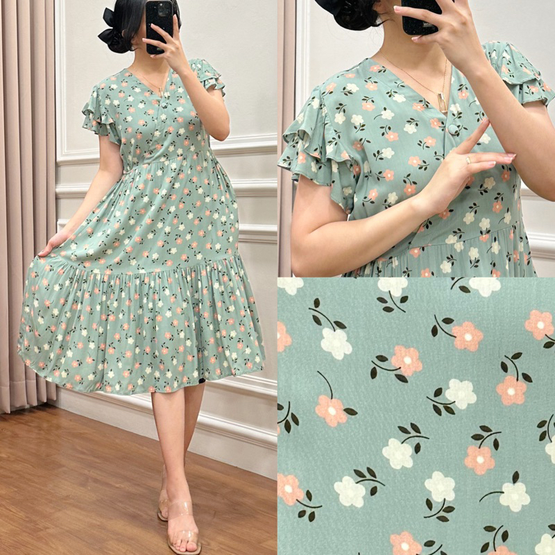 Jual Amariel Jenny Dress Daster Nyaman Bumil Busui Friendly | Shopee ...