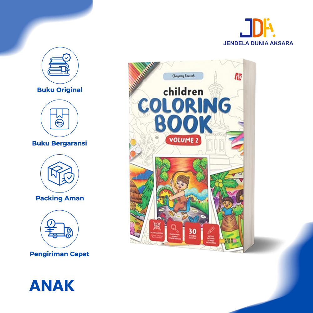 Jual Buku Anak Children Coloring Book Vol 2 - Chayanty Fauziah - Ruang ...
