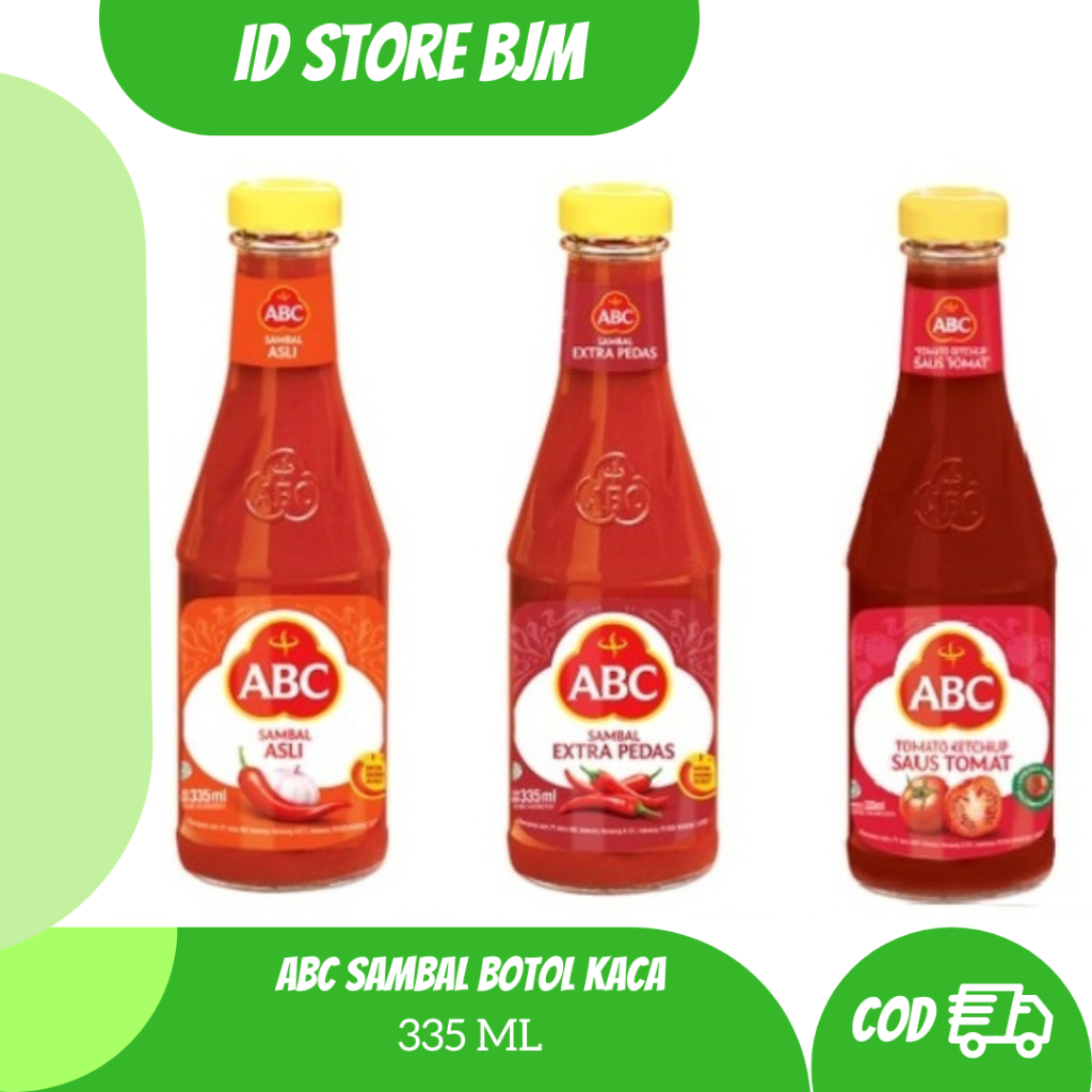 Jual ABC SAOS TOMAT/SAMBAL ASLI/EXTRA PEDAS 335ML BOTOL KACA | Shopee ...