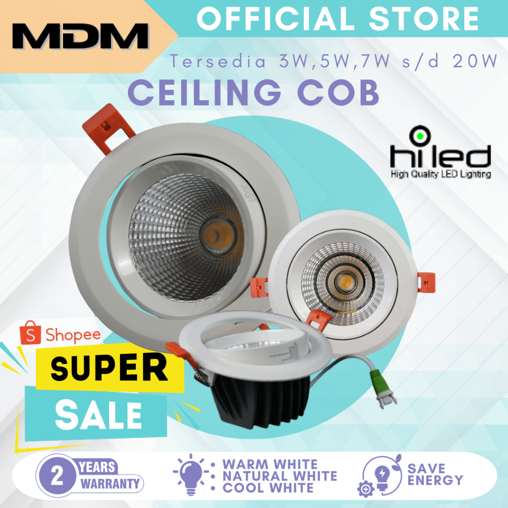 Jual Lampu Ceiling COB Hiled 15watt | Shopee Indonesia