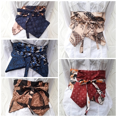 Jual Obi Belt Batik Obi Kebaya Songket Ikat Pinggang Kebaya Wanita ...
