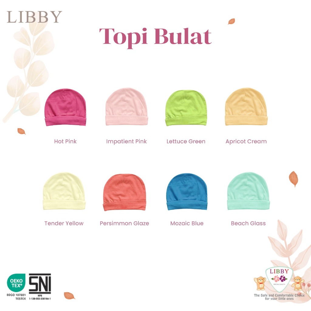 Jual LIBBY Earth Topi Bulat Comfy Set (1 pcs/pack) | Shopee Indonesia