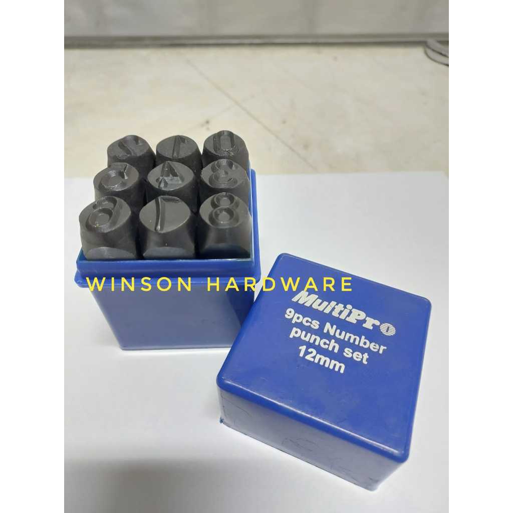 Jual Alat Ketok Angka Nomor 12mm MULTIPRO - Number Stamp Punch Set 12 ...
