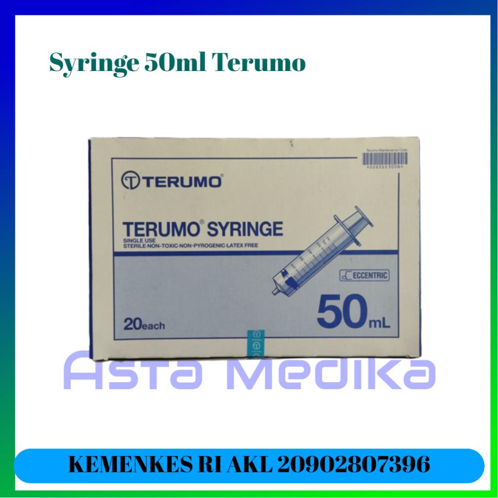 Jual Spuit 50cc Terumo Syringe 20ml Terumo Syringe 20cc Terumo Spuit 50ml Terumo Disposable ...