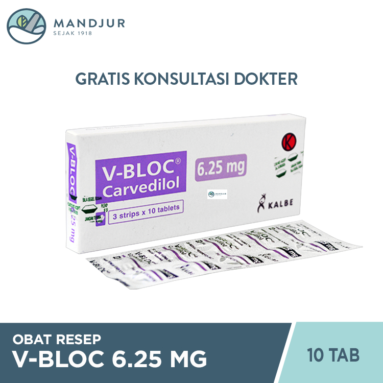 Jual V Bloc 6.25 Mg 10 Tablet | Shopee Indonesia