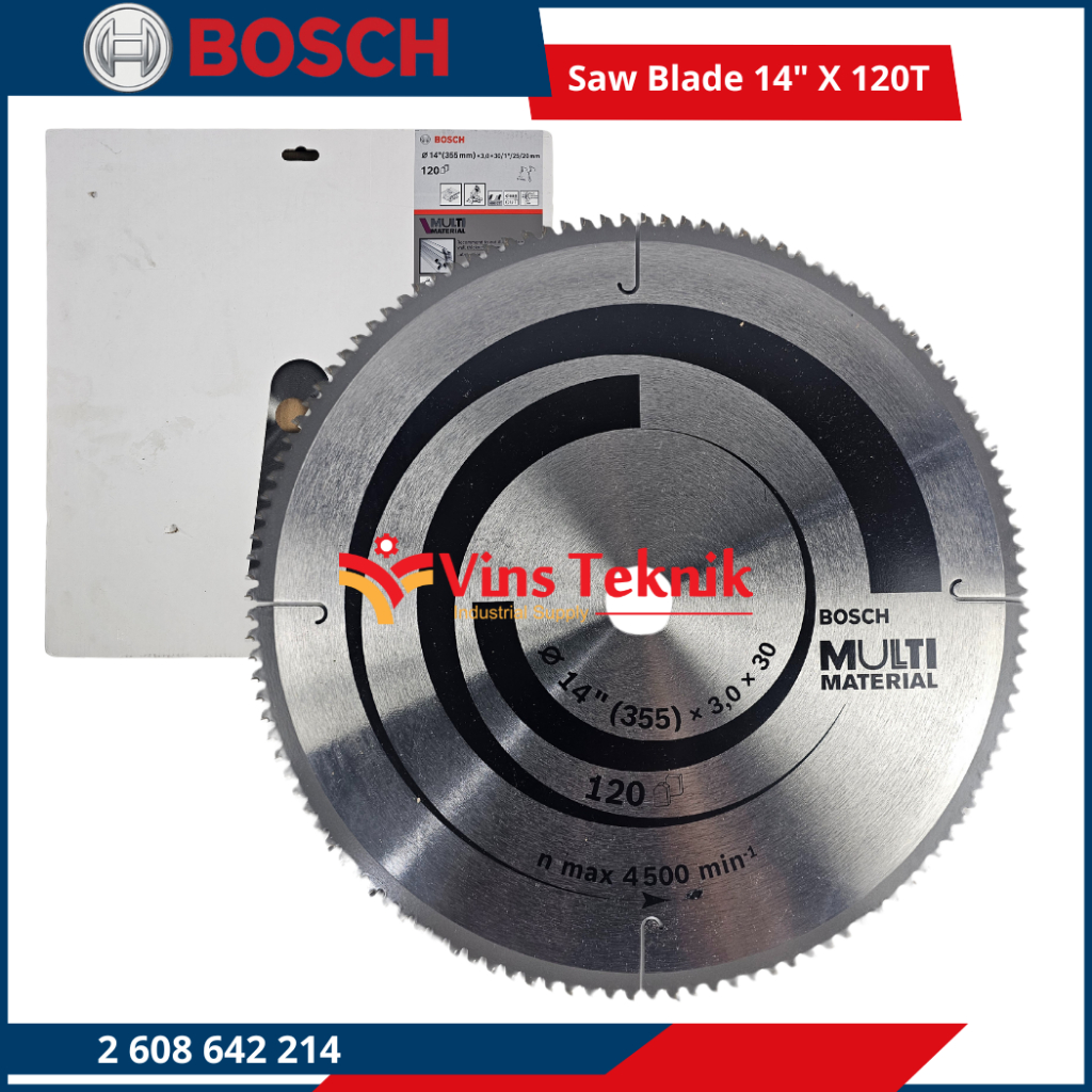 Jual Bosch Circular Saw Blade Mata Gergaji Alumunium Multimaterial 14 ...