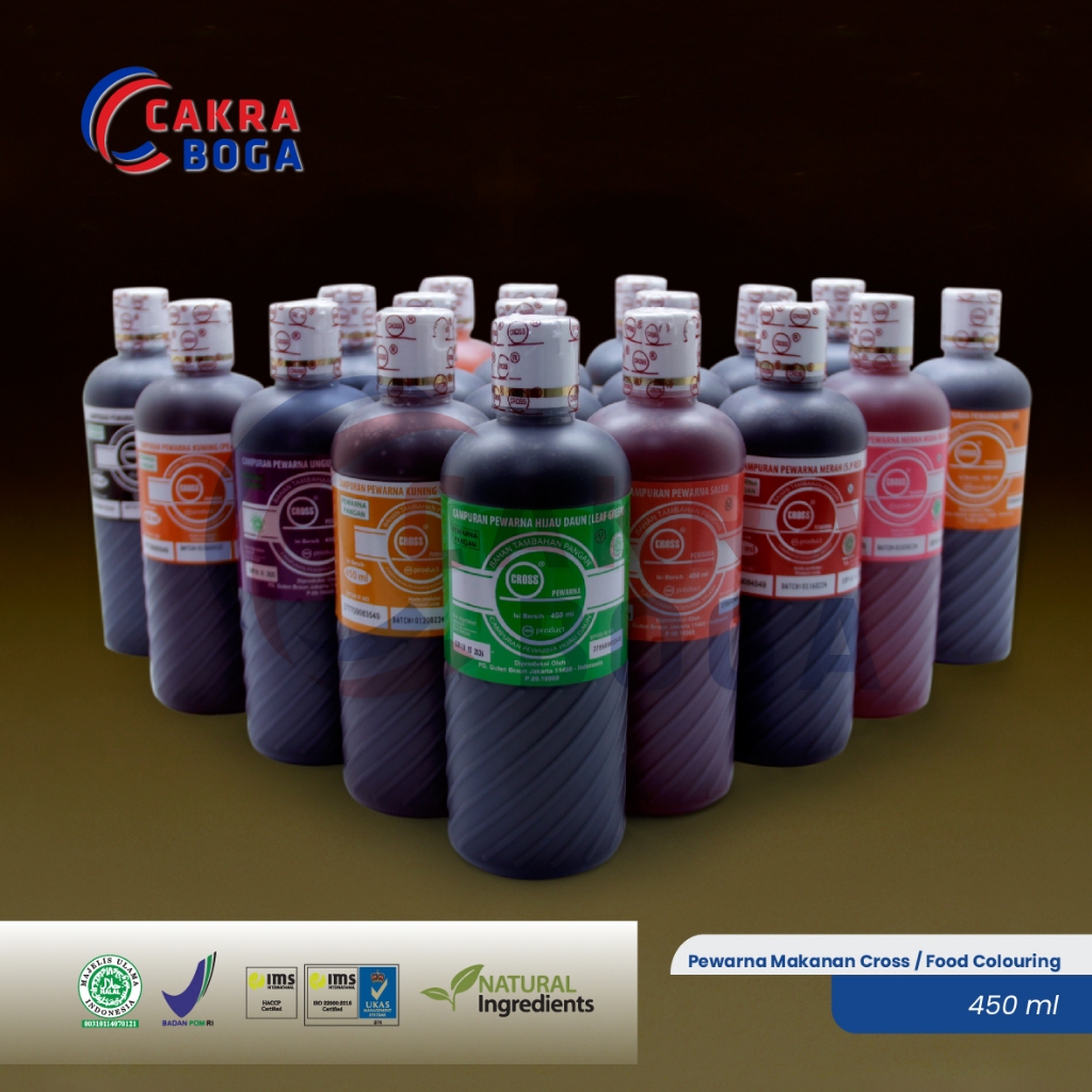 Jual Pewarna Makanan Cross 450 ml / Food Colouring | Shopee Indonesia