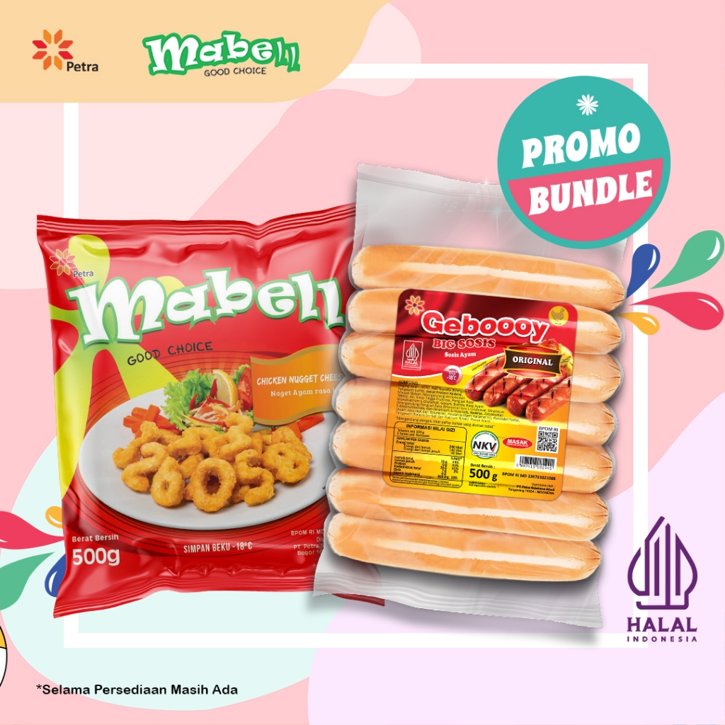 Jual Promo Bundling Nugget Angka 500 Gram dan Sosis Ayam 500 Gram ...