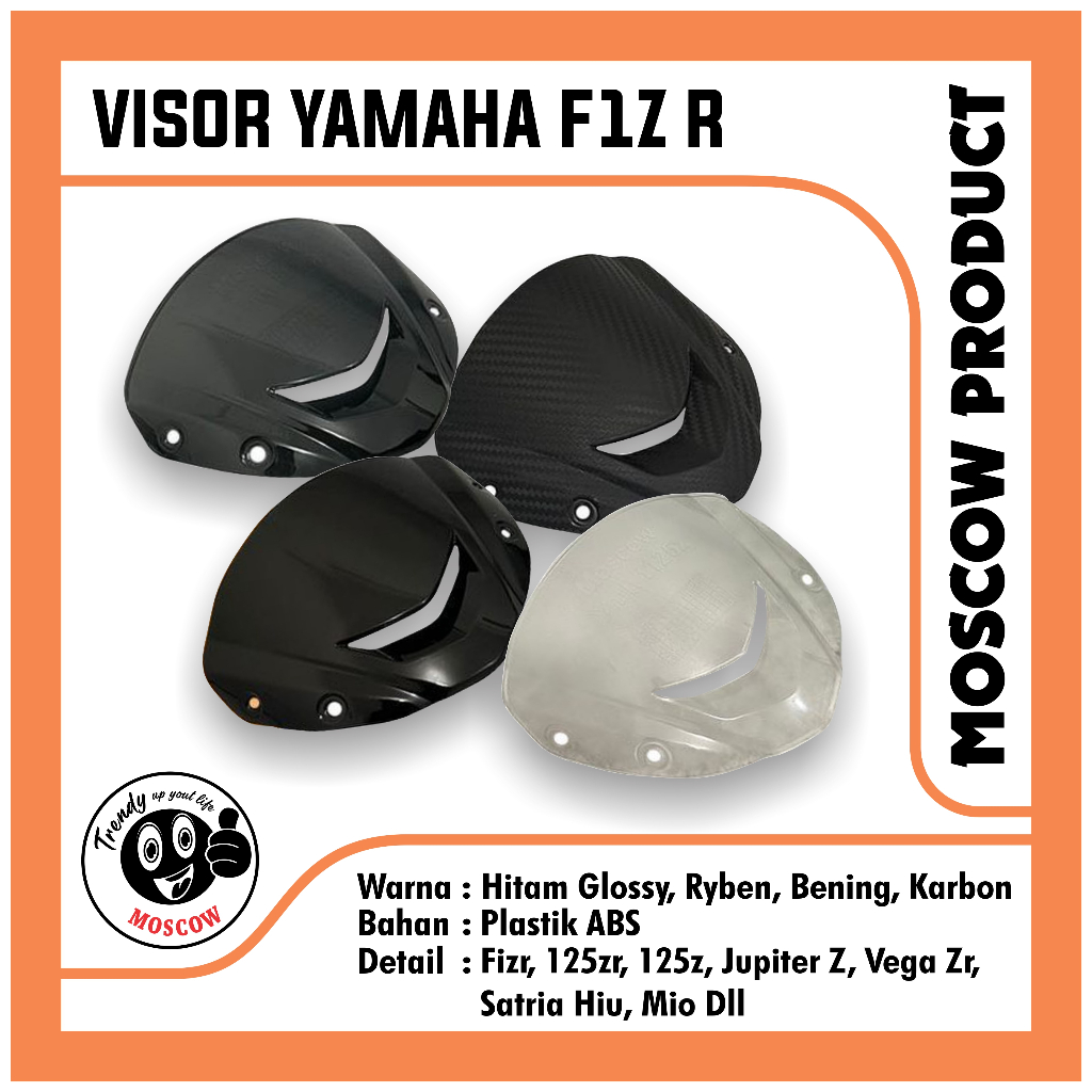 Jual VISOR F1ZR FIZR 125ZR 125Z JUPITER Z VEGA ZR SATRIA HIU MIO DLL PNP WINDSHIELD MOTOR WARNA ...