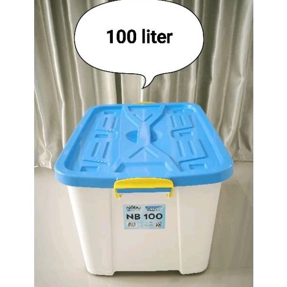 Jual Box container nobu 100 liter/box penyimpanan barang serbaguna ...