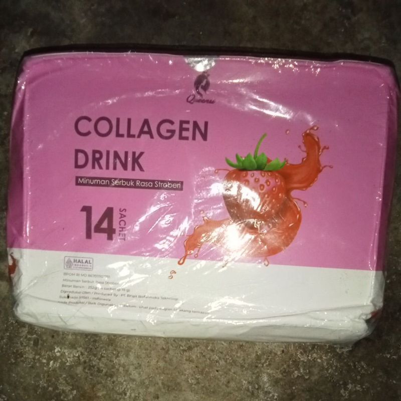 Jual Collag3n Drink minuman serbuk rasa Strawberry 252g (14sachet @18g) | Shopee Indonesia