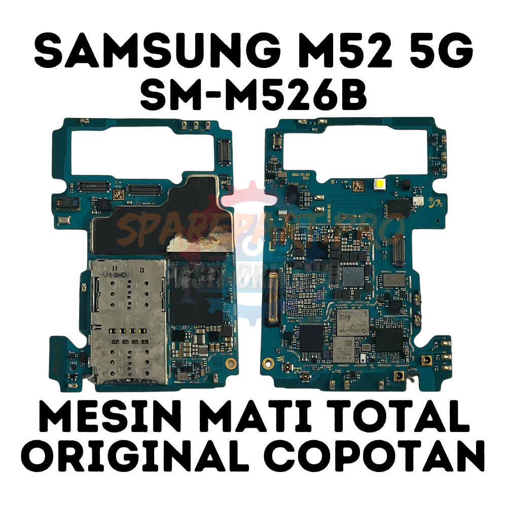 Jual PCB MESIN SAMSUNG M52 5G ORIGINAL COPOTAN | Shopee Indonesia