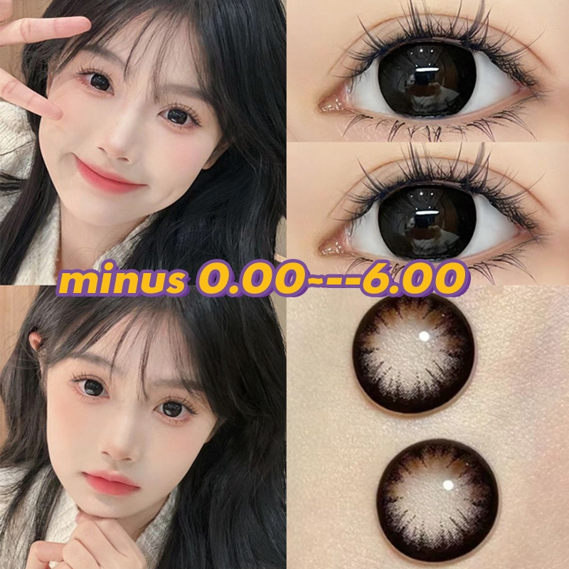Jual Softlens hitam minus MYSTIC BLACK 14.5mm big eyes Normal s/d -6.00 ...