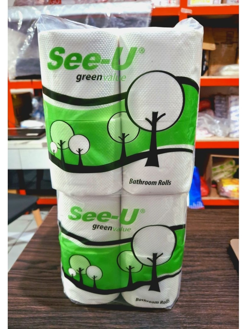 Jual (8 Roll) Tissue See-U BAthroom Roll / Tisu Toilet / See-U Bathroom ...