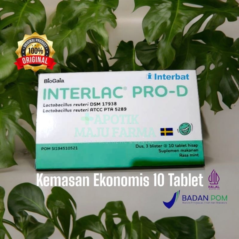 Jual Interlac Pro D Lozenges Tablet Hisap - 1 Strip @10 Tablet | Shopee ...
