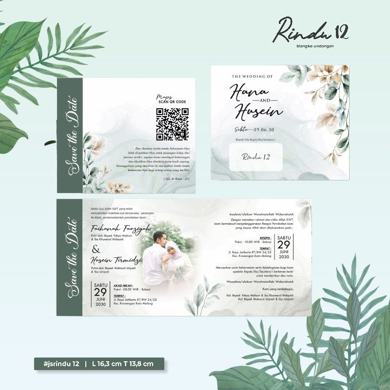 Jual Blangko Undangan Kosong Rindu 12 Murah Free File setting, Undangan ...