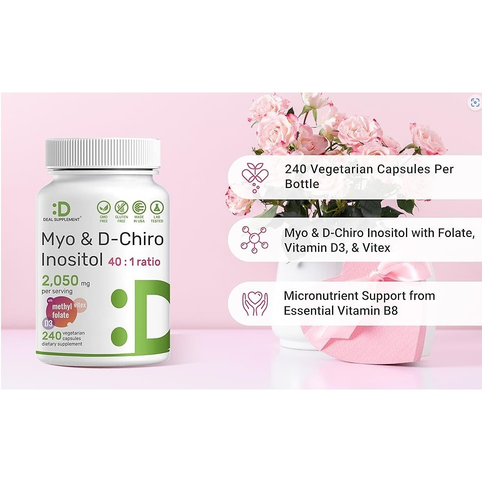 Jual Deal Supplement Myo-Inositol & D-Chiro Inositol 2050 mg - 240 ...