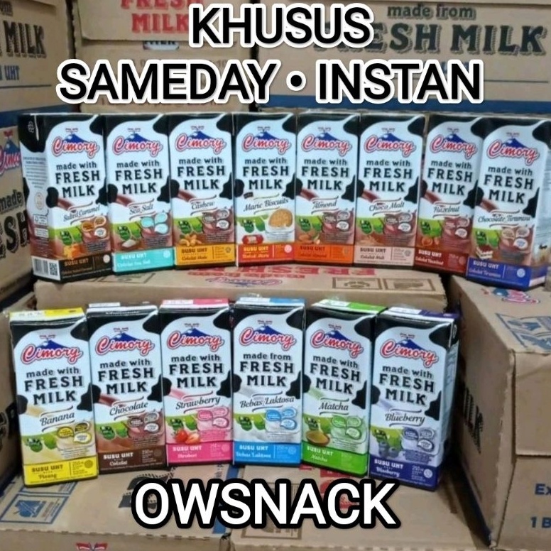 Jual Termurah 1 DUS SUSU CIMORY UHT FRESH MILK 25ml 25 ml 1 KARTON ...