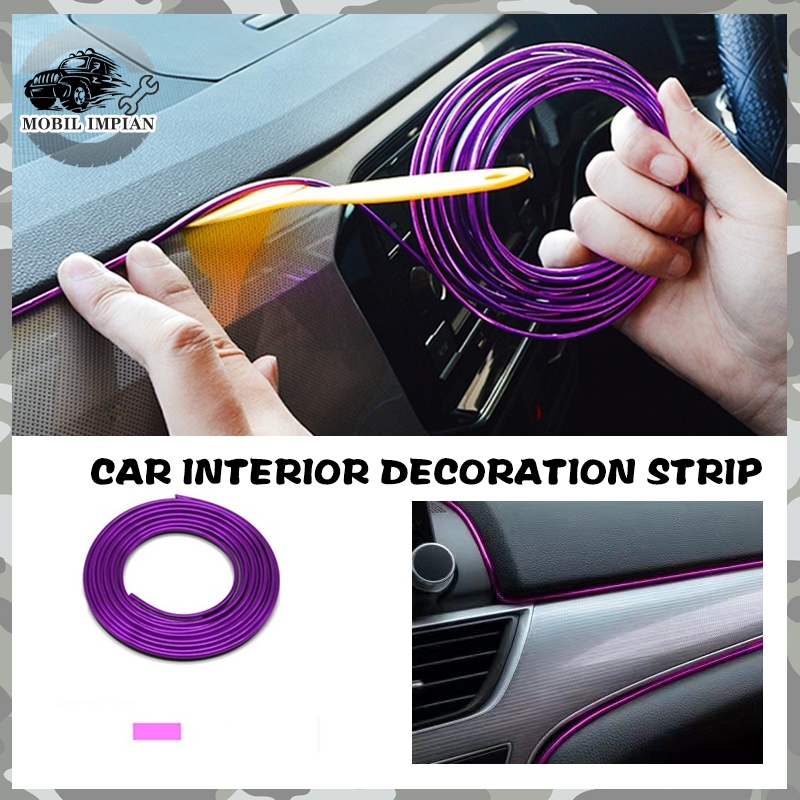 Jual List dekorasi trim interior mobil panjang 5 meter Universal ...