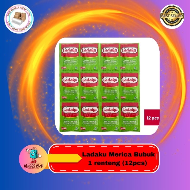 Jual 🇮🇩Alai868🇮🇩 Ladaku Merica Bubuk Murni 1 Renteng (12 sachet ...