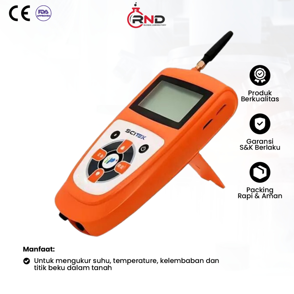 Jual Multiple Parameter SCITEK Temperature Kelembabab Tanah Suhu Moisture Perekam PH Salinity ...