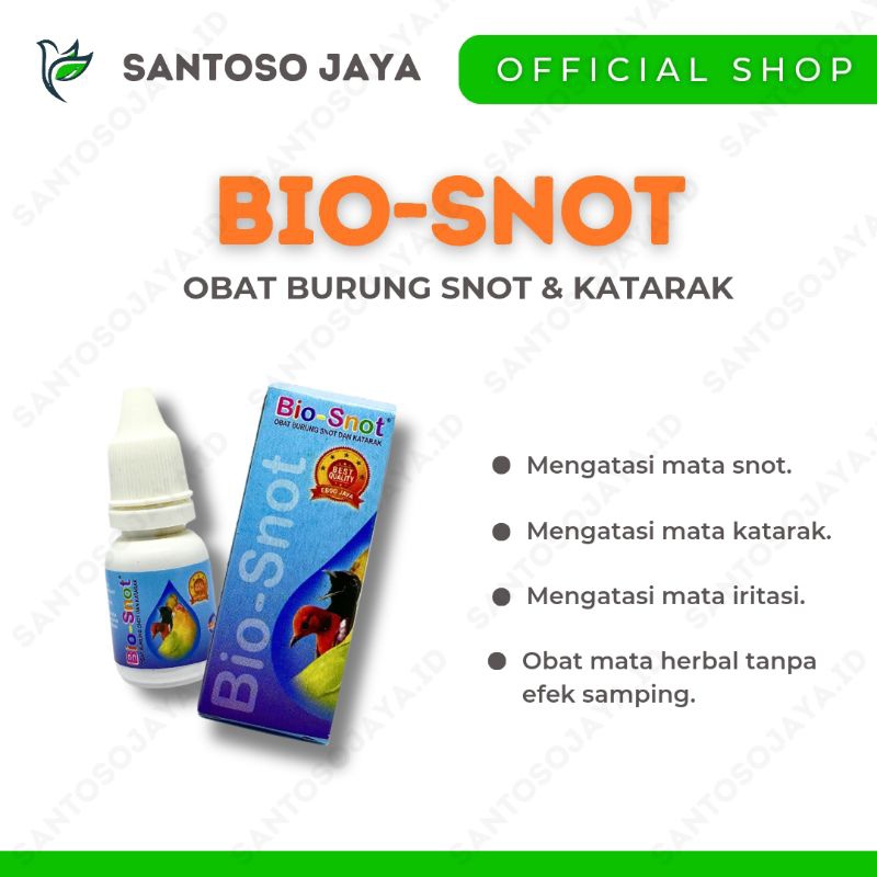 Jual BIO SNOT - OBAT BURUNG SNOT DAN KATARAK (10 Ml) | Shopee Indonesia