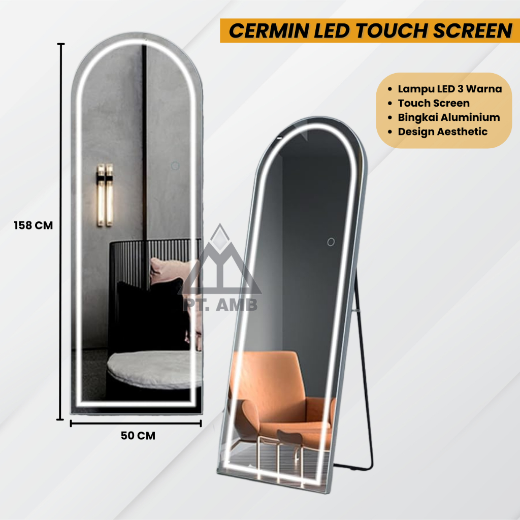 Jual KACA CERMIN LED TOUCH SCREEN FULL BODY/MIRROR LED TOUCH SCREEN ...