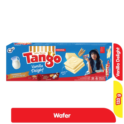 Jual WAFER Tango Wafer Susu Vanila 133 g | Shopee Indonesia