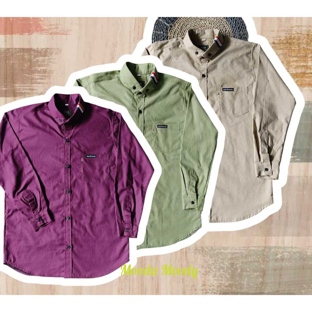 Jual Mooda Moody _ Kemeja Anak Lengan panjang Warna Macha Kemeja Anak ...