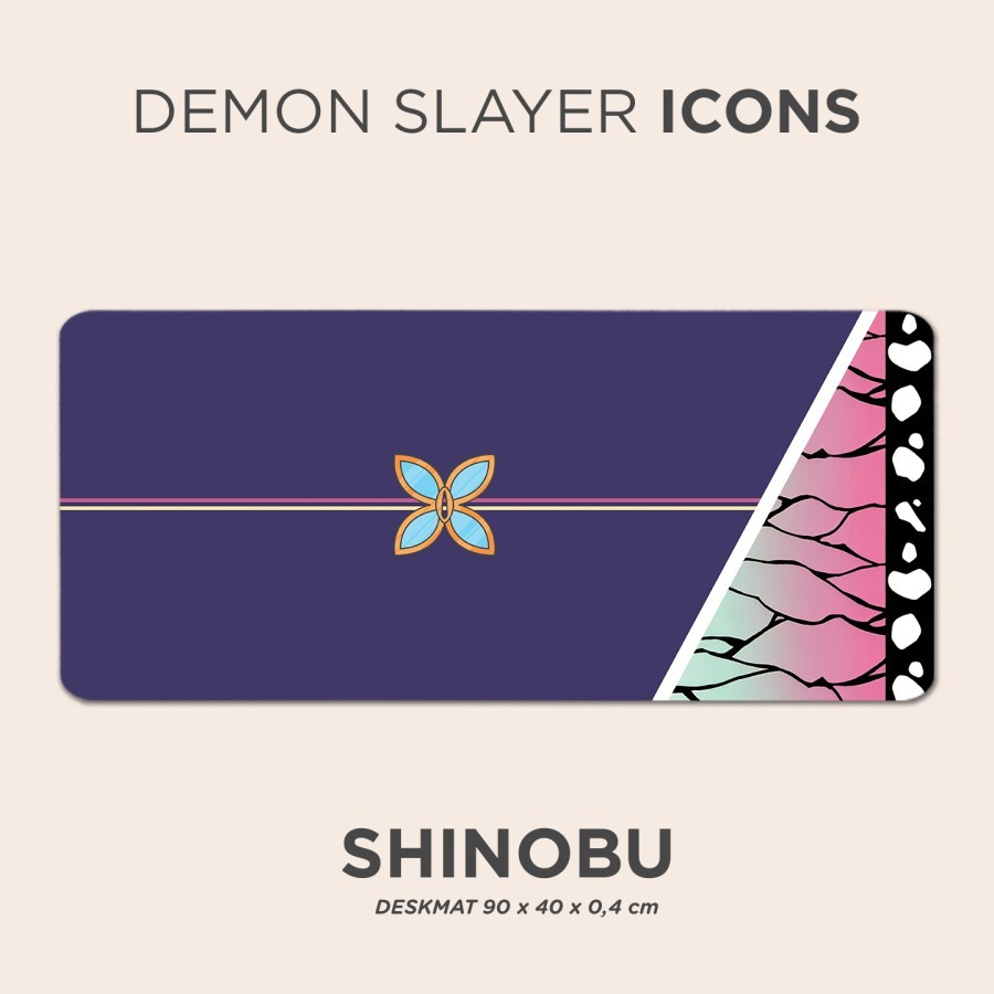 Jual DEMON SLAYER ICONS DESKMAT XL 90 X 40CM - Gaming Mousepad | Shopee ...