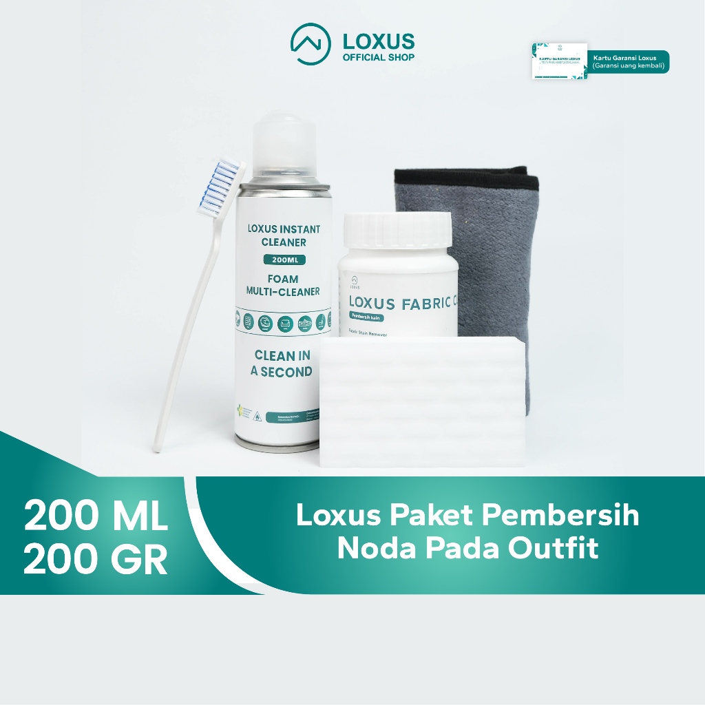 Jual Loxus Paket Pembersih Noda Pada Outfit | Shopee Indonesia