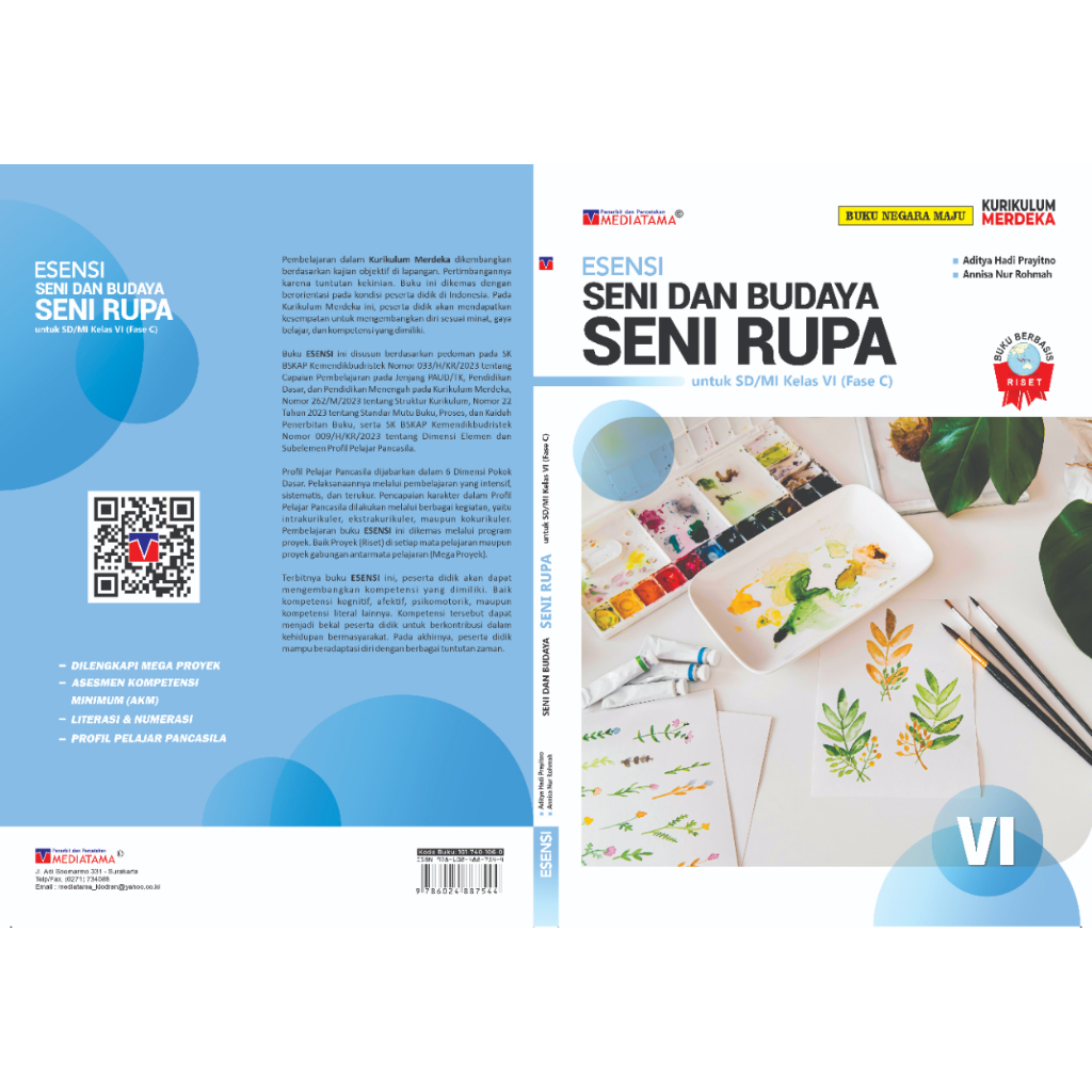 Jual ESENSI Seni Rupa SD/MI Kelas VI (Fase C) Kurikulum Merdeka Buku Berbasis Riset | Shopee ...